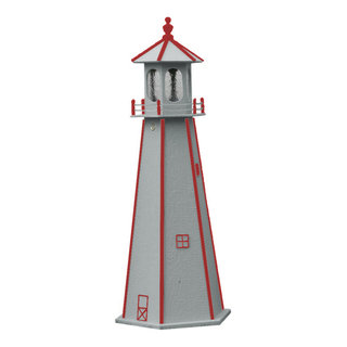 Standard Lighthouse, 5 Foot - Beach Style - Garden Statues And Yard Art ...