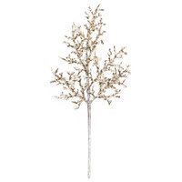 Glittered Twig Branch, Set of 12 - Christmas Decorations - by Melrose ...