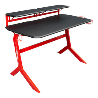 Techni Sport Blue Stryker Gaming Desk, Blue - Contemporary - Desks And ...