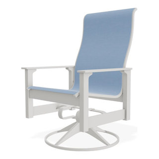 Leeward Sling Outdoor Swivel Rocker - Transitional - Outdoor Rocking ...
