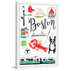 "Boston Icons" Framed Painting Print, 12x18 - Contemporary - Prints And ...