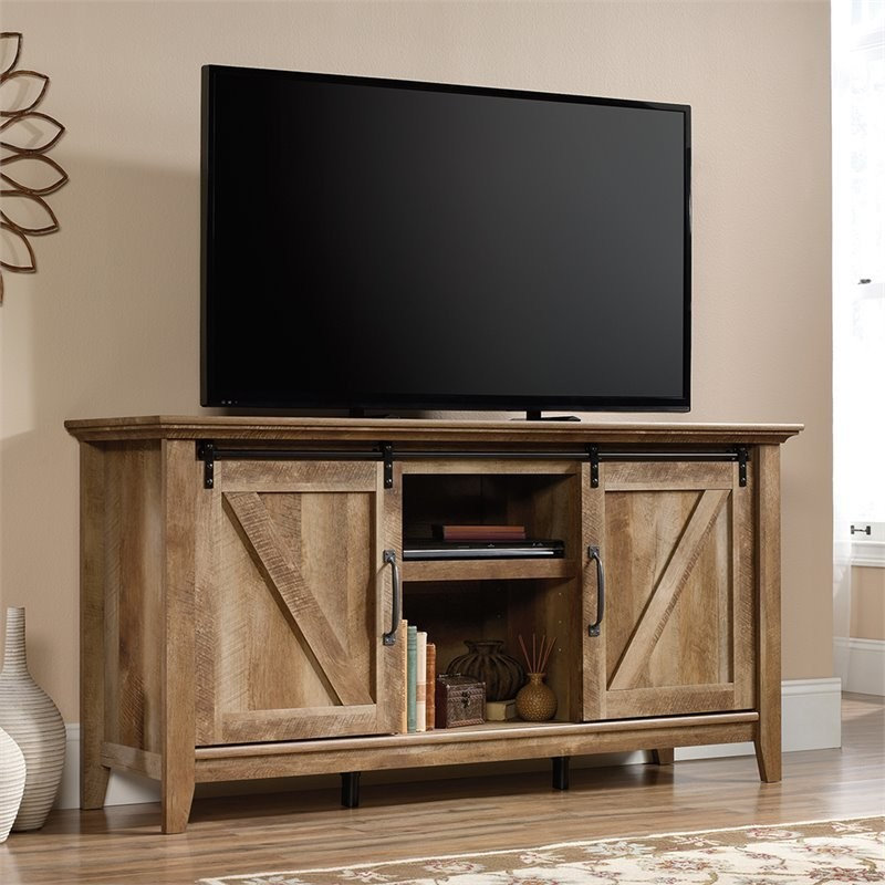 Pemberly Row Engineered Wood TV Stand for TVs up to 70" in Craftsman ...