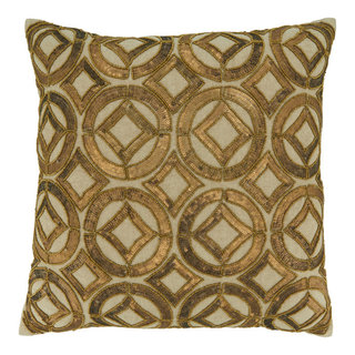 Sequined Pattern Throw Pillow, 20" - Contemporary - Decorative Pillows ...