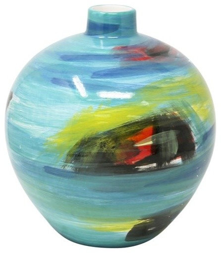 Decorative Ceramic Vase, Multicolor - Contemporary - Vases - by ...