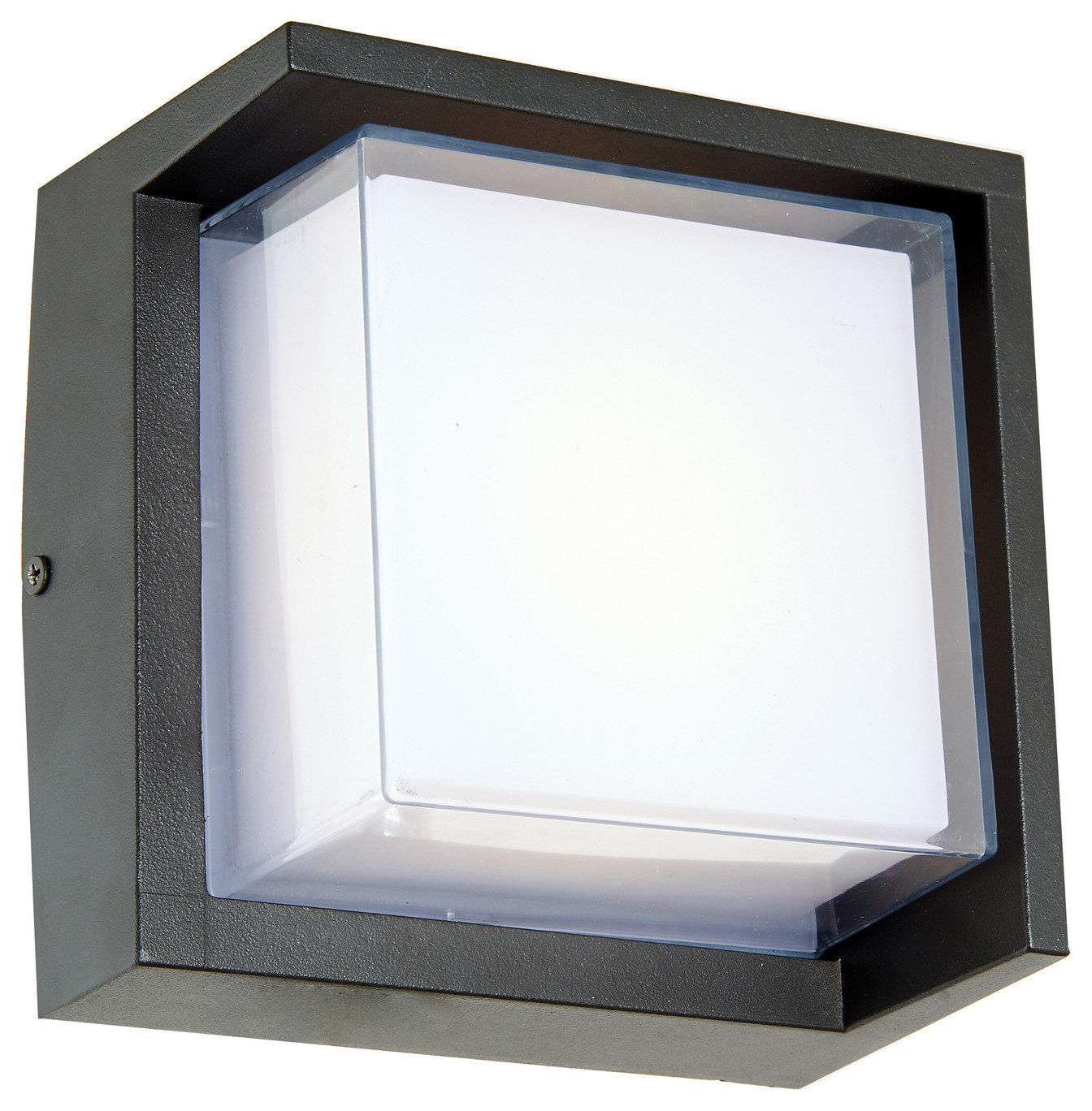 Geo LED Wall Fixture, Matte Black/Silica - Transitional - Outdoor Wall ...