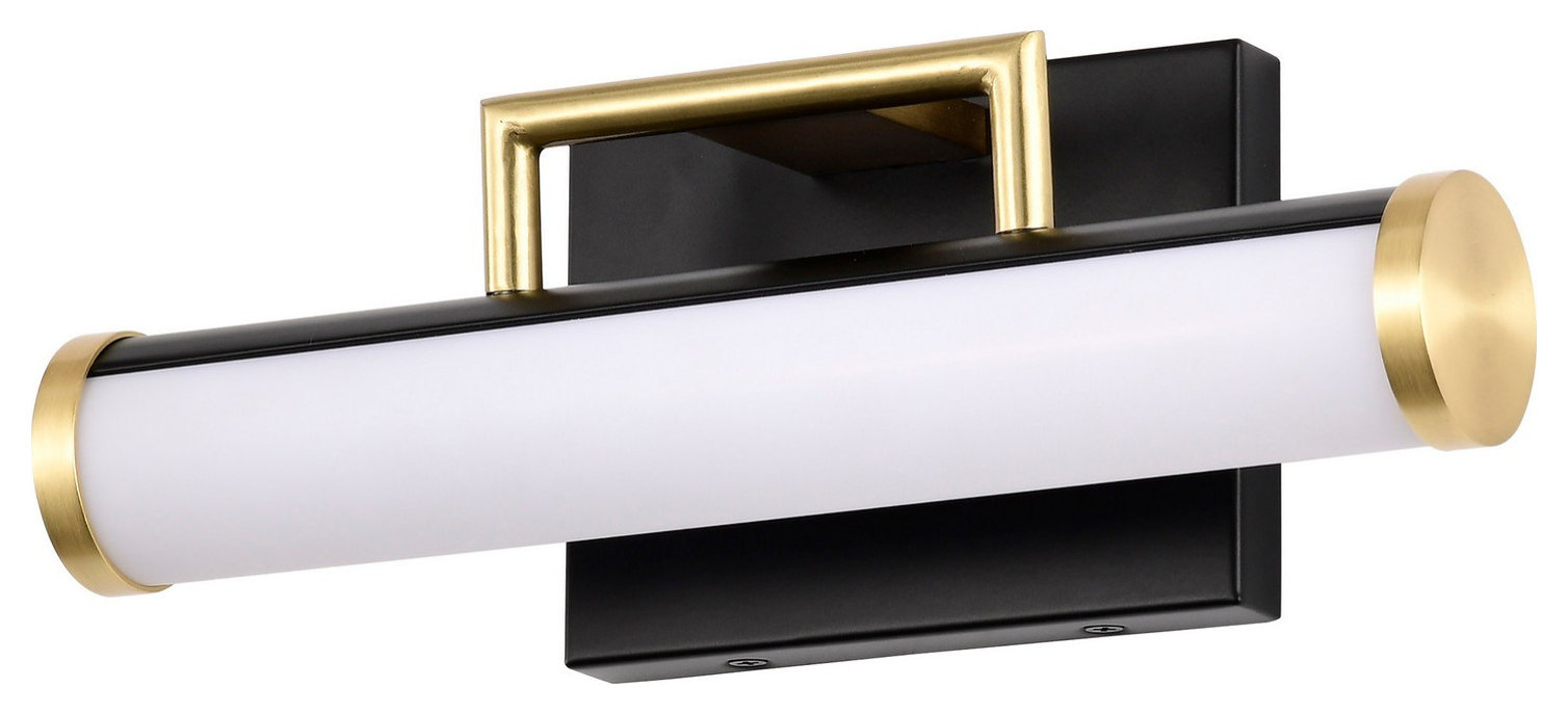 Solano LED Vanity in Matte Black - Transitional - Bathroom Vanity ...