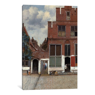 "Street In Delft" by Johannes Vermeer, Canvas Print, 18x12x1.5 ...