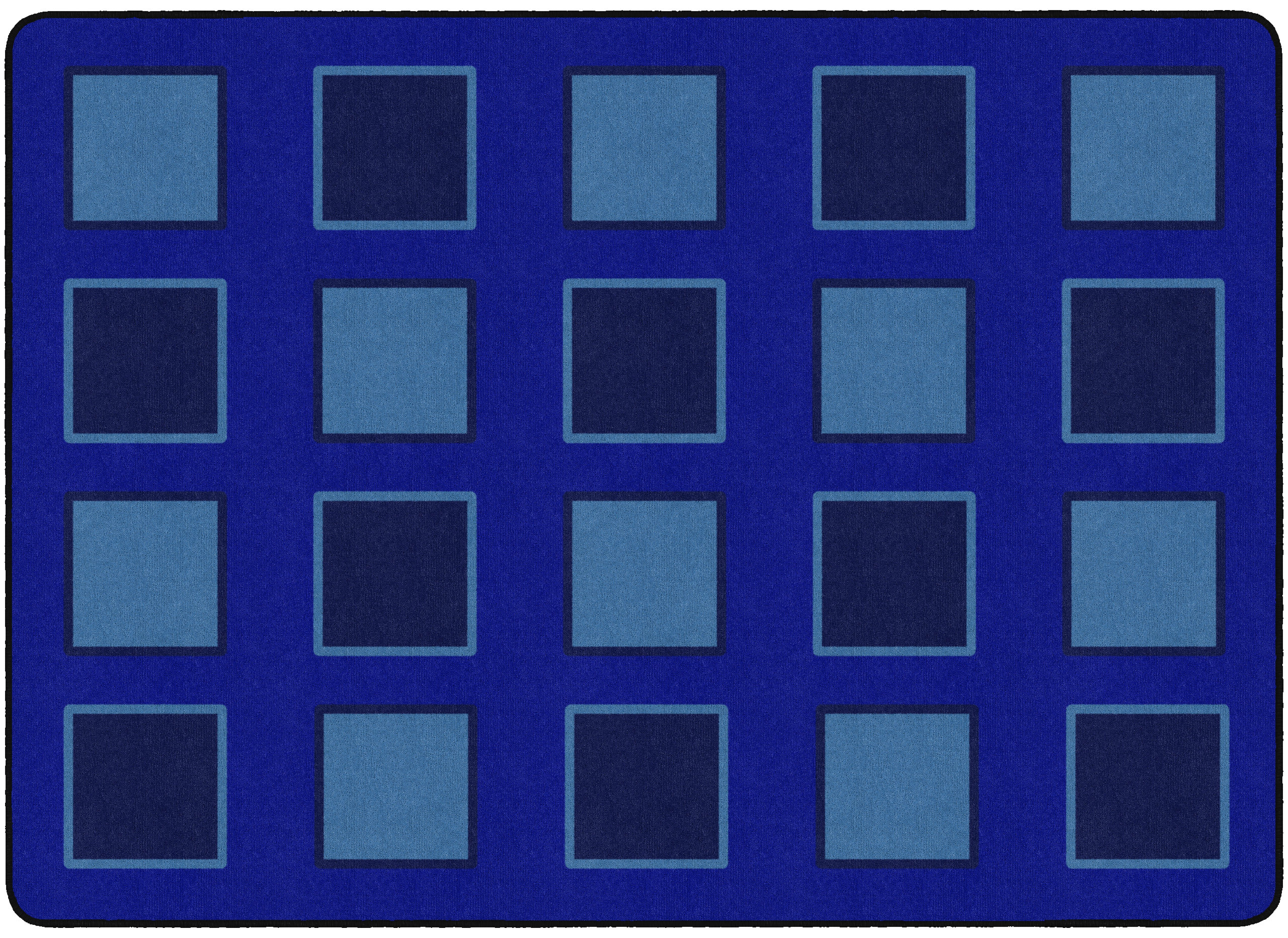 Flagship Carpets A1339-32FS 6x8'4 Sitting Spaces Blue Rug, 6x8'4 ...