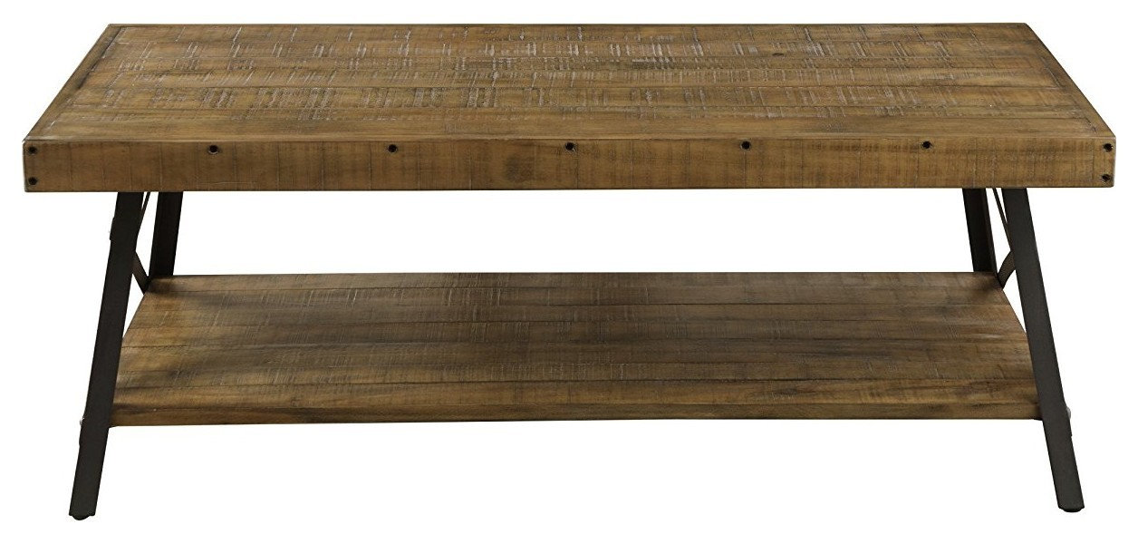 Eye Catching Wooden Cocktail Table - Industrial - Coffee Tables - by ...