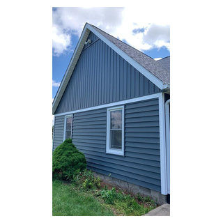 Alside Prodigy Insulated Lap and Board & Batten siding in Ageless Slate ...