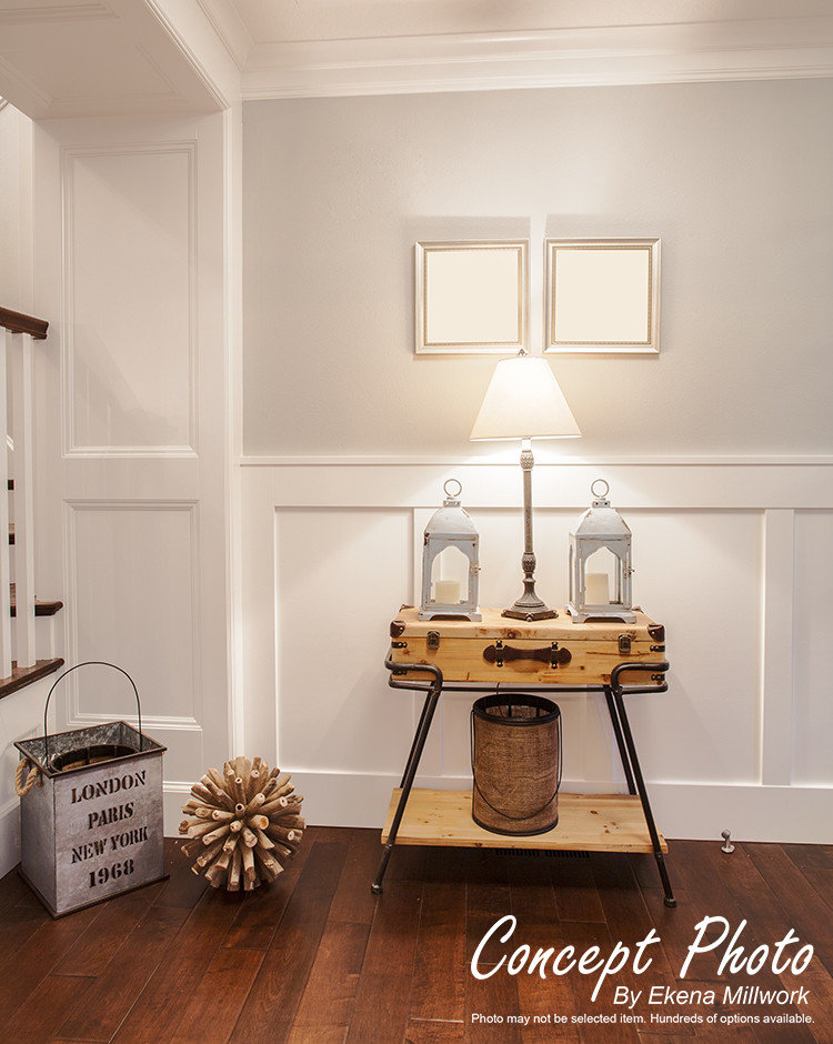Adjustable Wall Panels, Deluxe Shaker PVC Wainscoting Kit, Heights Up ...