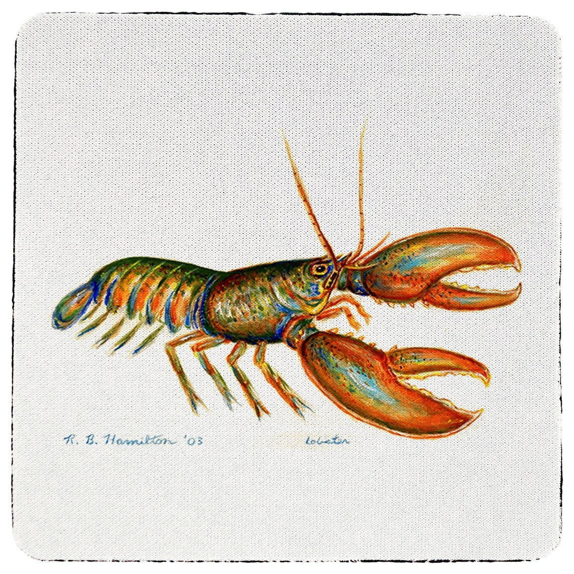 Live Lobster Coaster - 3 Sets of 4 (12 Total), 4 inches x 4 inches ...