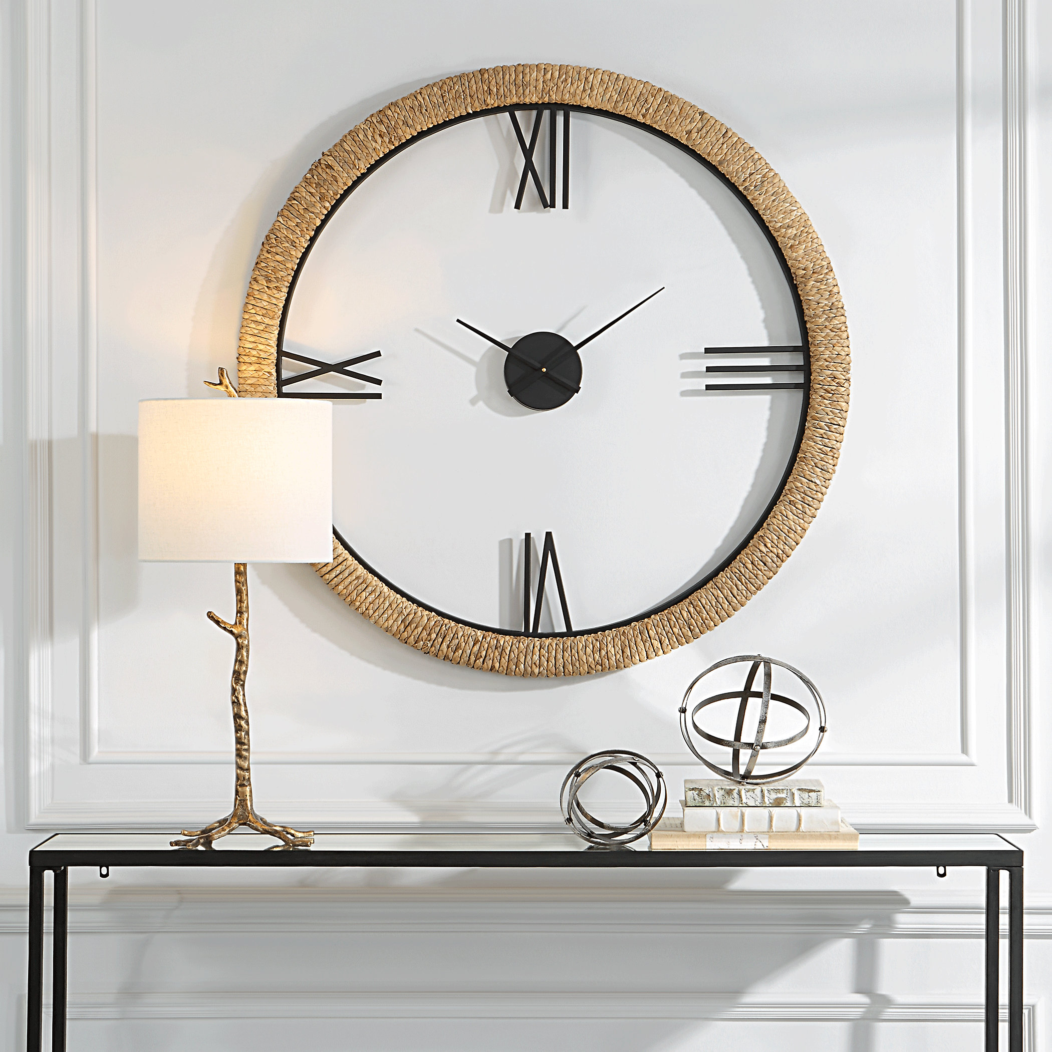 Uttermost Montecito Coastal Modern Wall Clock - Beach Style - Wall ...
