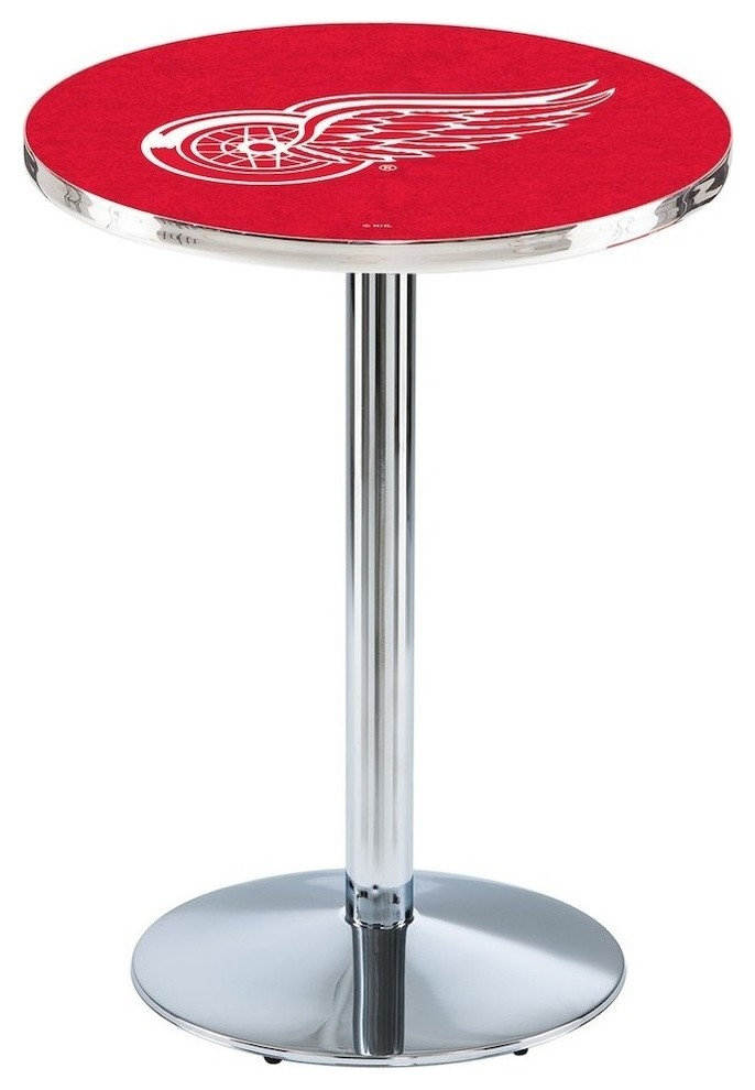 Detroit Red Wings Pub Table, 36"x36", 36"x36" - Contemporary - Indoor ...