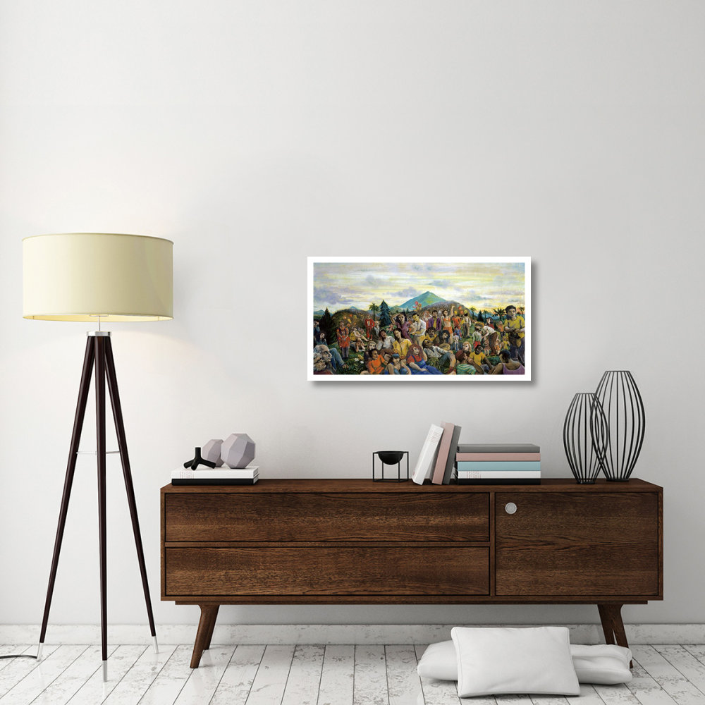 "Crowd In A Landscape" Digital Paper Print by Peter Rodulfo, 32"x18 ...