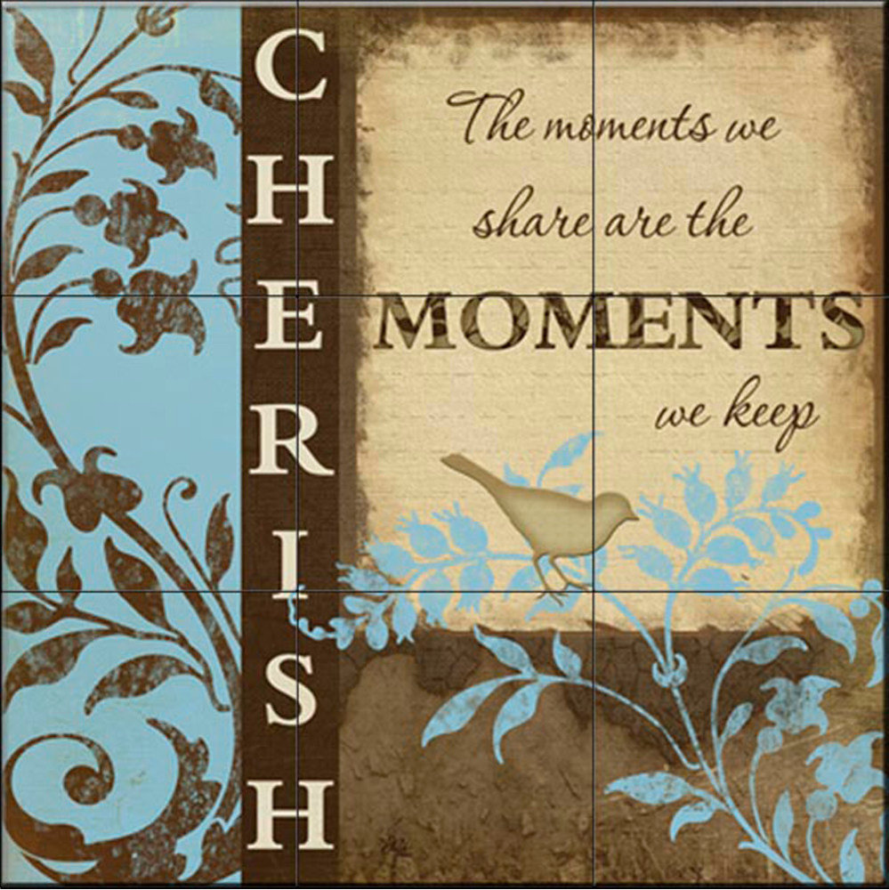 Tile Mural, Cherish by Jennifer Pugh, 17" x 17" (16 Tiles ...