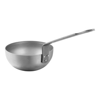 Mauviel M'cook Stainless Steel 11 Inch Curved Splayed Saute Pan with ...