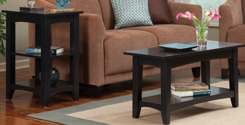 Shaker Cottage Bench With Shelf Gray - Transitional - Accent And ...