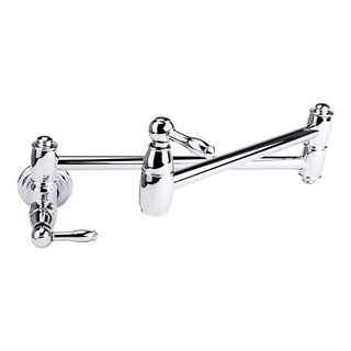 Traditional Wall-Mount Pot Filler in Chrome - Traditional - Pot Fillers ...