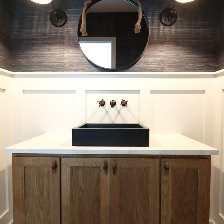 75 Wall Paneling Powder Room Ideas You'll Love - February, 2026 | Houzz