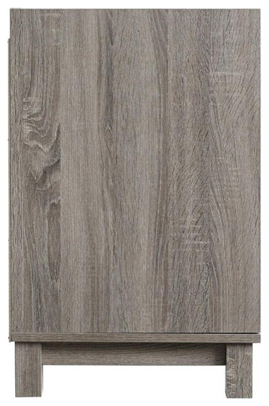 Atlin Designs Modern Wood Filing Cabinet with 2 Drawers in Gray ...