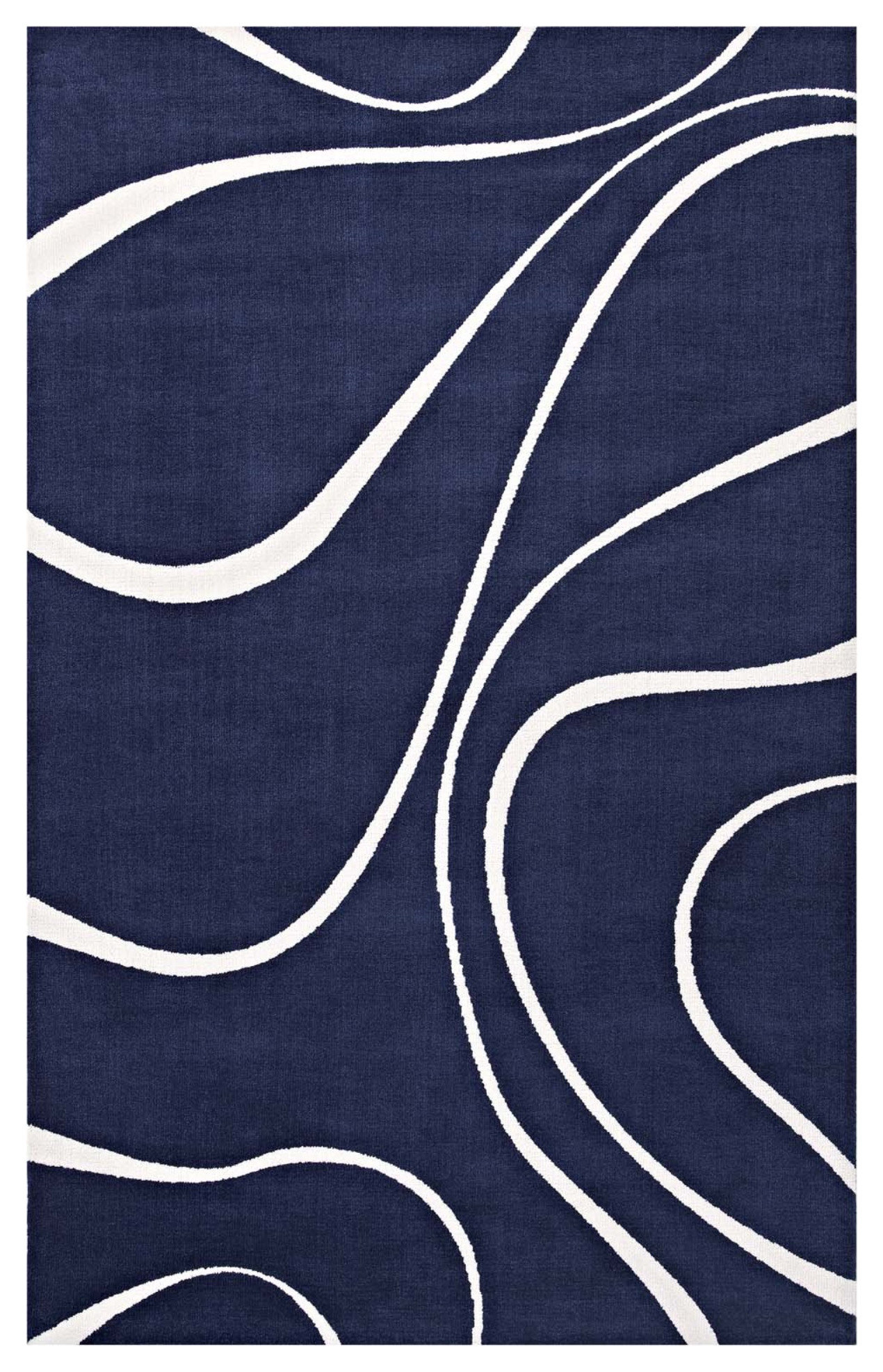 Therese Abstract Swirl Area Rug - Elegant Modern Design - Contemporary ...
