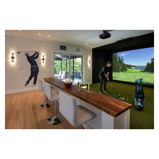 Home Golf Simulator - Traditional - Home Gym - DC Metro - by Anthony ...