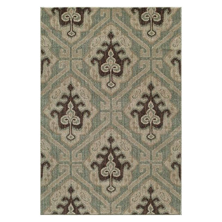 Vista Egyptian Rug, Blue, 9'6"x12'6" - Mediterranean - Area Rugs - by ...