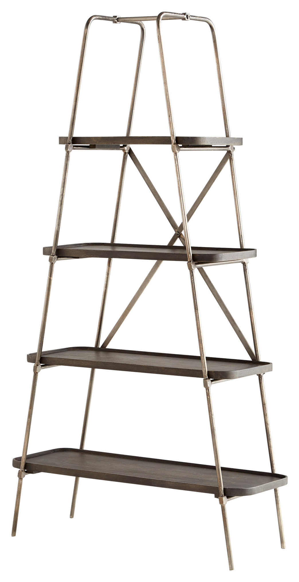 Fortress Etagere, 37.75" W x 15.5" D x 72" H - Contemporary - Display ...