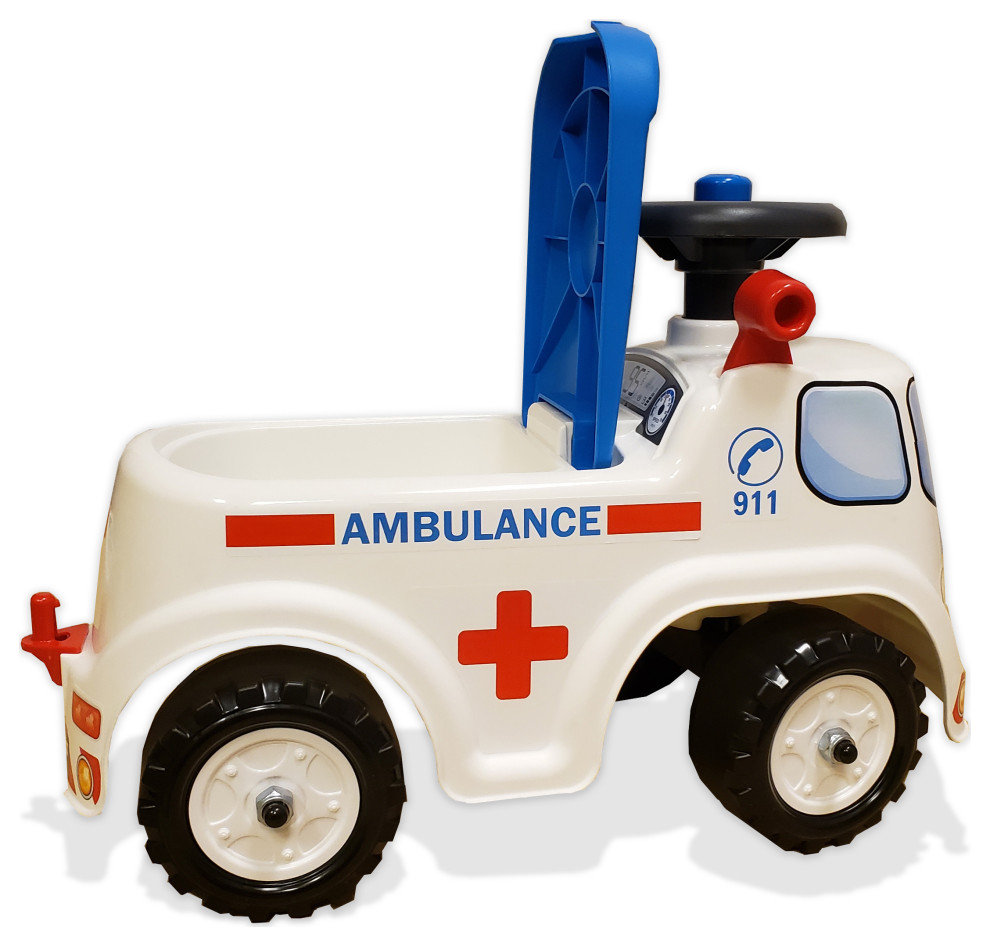 Ambulance Vehicle With Opening Seat And Steering Wheel, Ride-On And ...