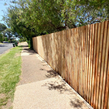 Vertical Timber Batten Fence - Photos & Ideas | Houzz