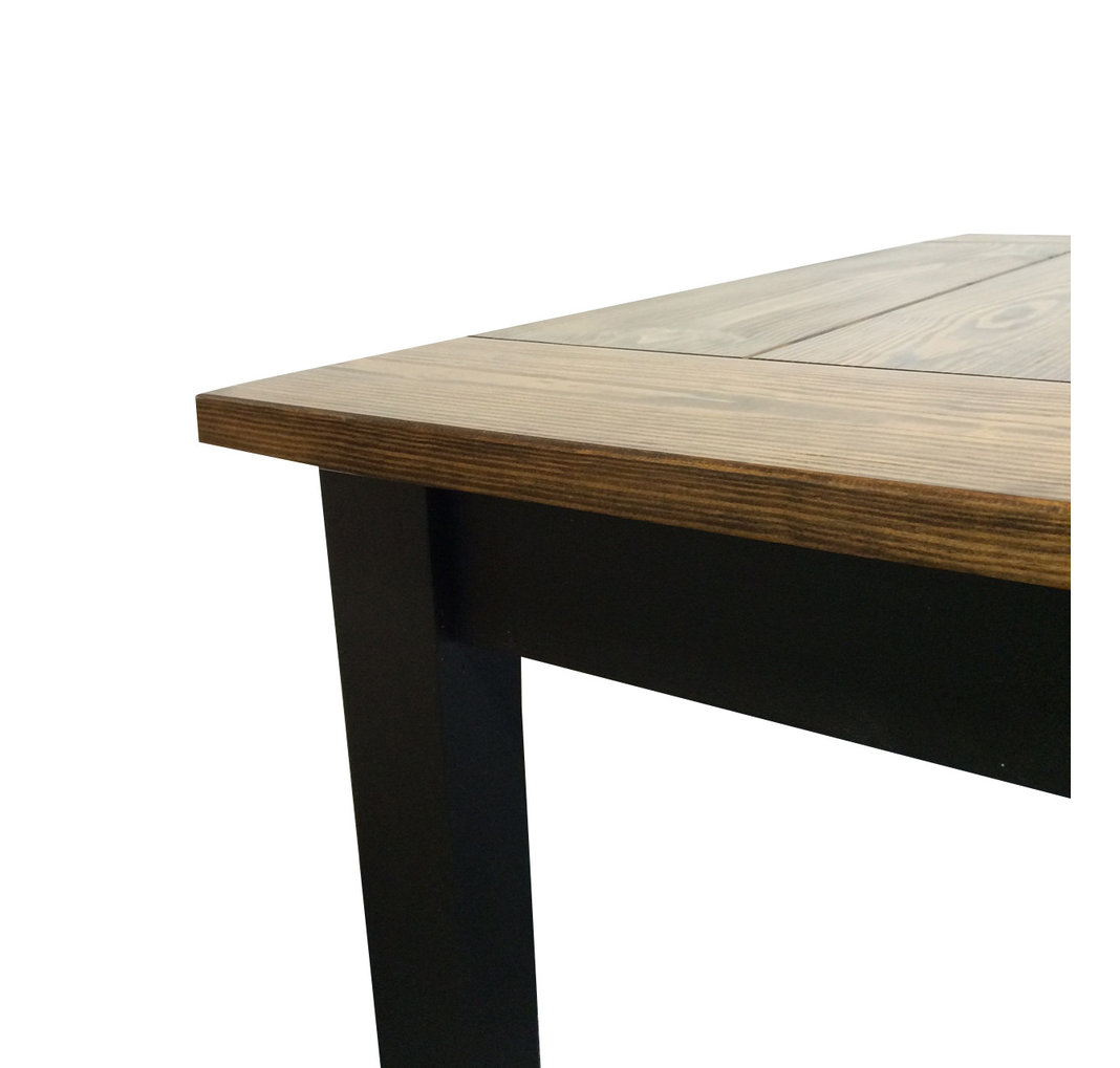 Walnut-Black Farmhouse Table, 60" - Transitional - Dining Tables - by ...