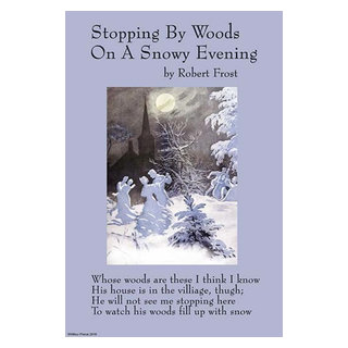 Stopping by Woods on a Snowy Evening, 20" x 30" - Traditional - Prints ...