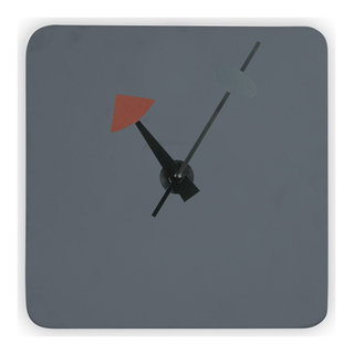 Silent Square Shape Wall Clock with Aluminum Hands Battery Included ...