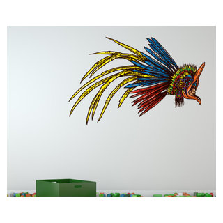 Aztec Warrior Vinyl Wall Decal AztecWarriorUScolor001, 42 in ...