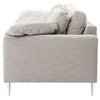 Vari Light Grey Textured Velvet Lounge Sofa - Midcentury - Sofas - by ...