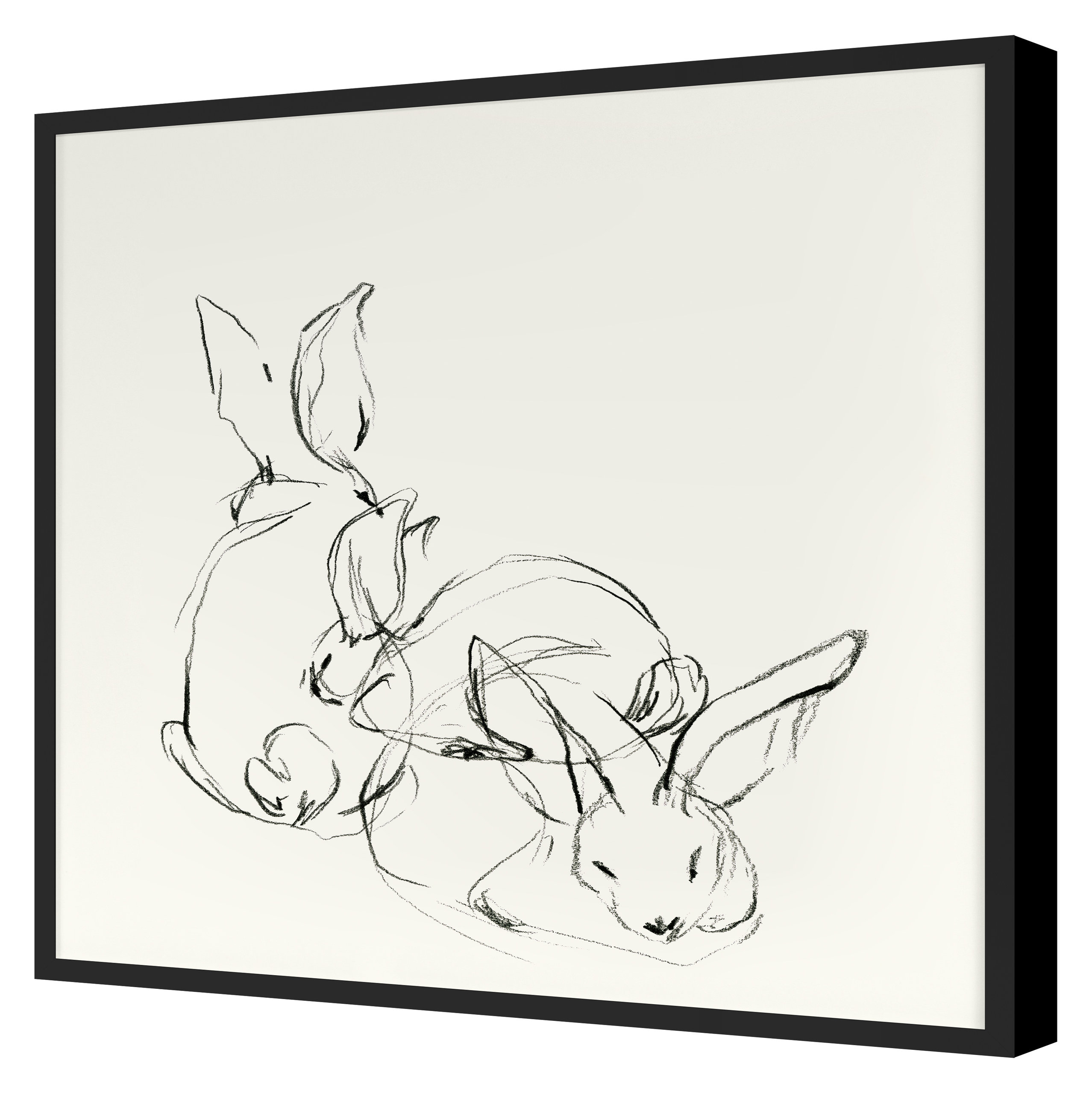 Bunny Group 2 Fine Art Print, 20"x20" - Contemporary - Fine Art Prints ...