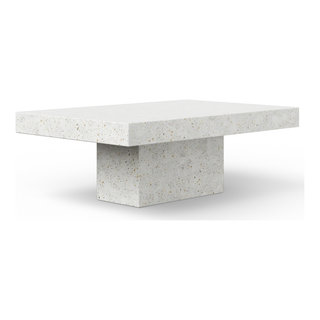 Una Rectangular Minimalist Outdoor Coffee Table - Contemporary ...