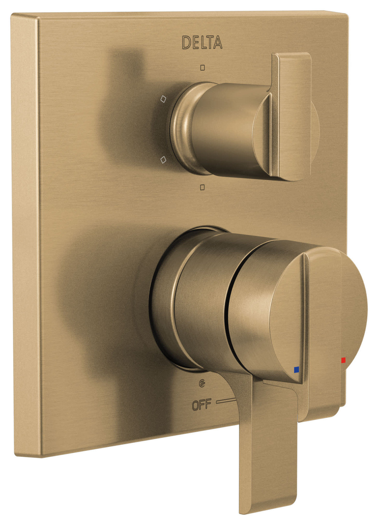 Delta T27967-CZ 17 Series Valve Trim With 6-Setting Diverter - Tub And ...