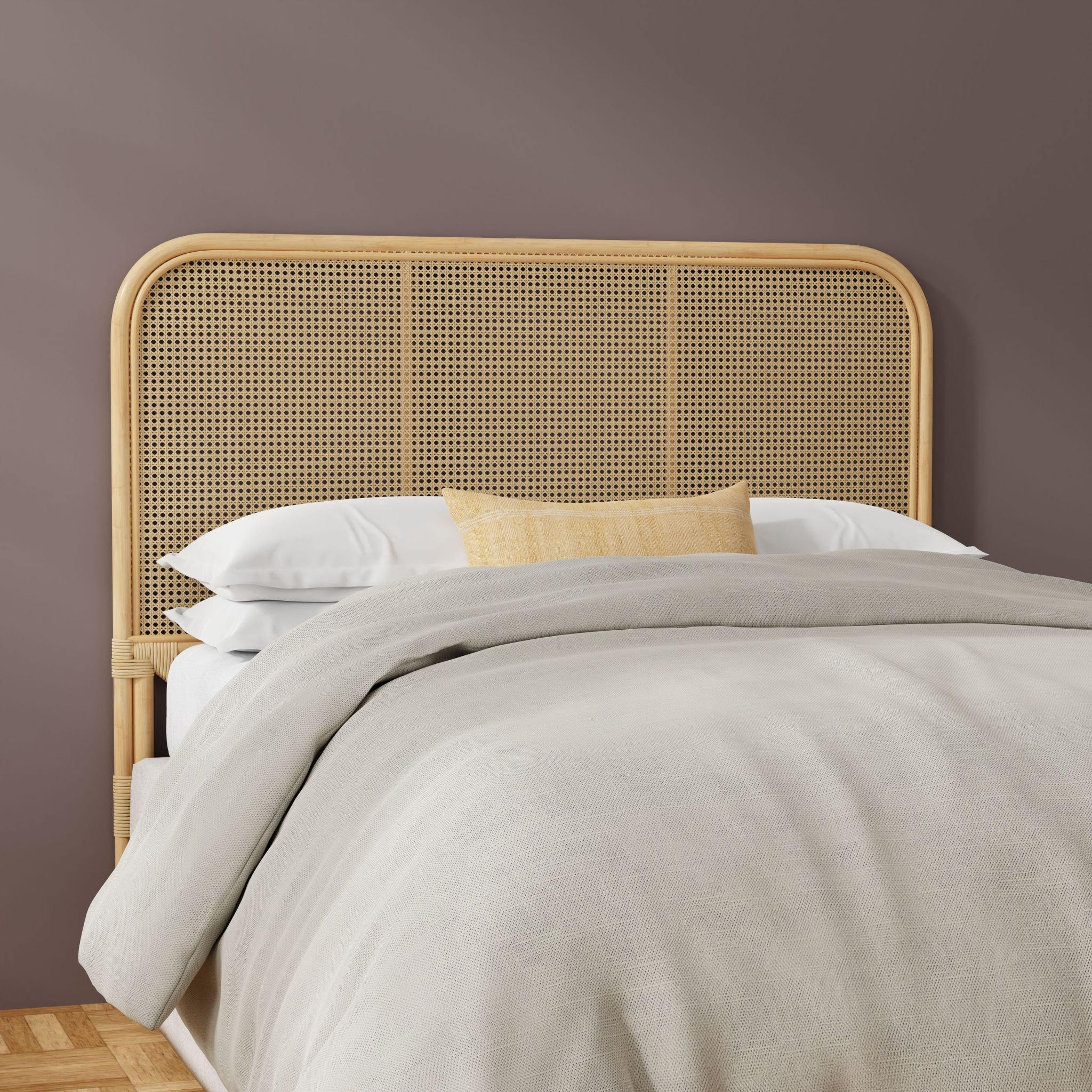 Latitude Classic Rattan Cane Headboard, Natural, Twin Size - Tropical ...