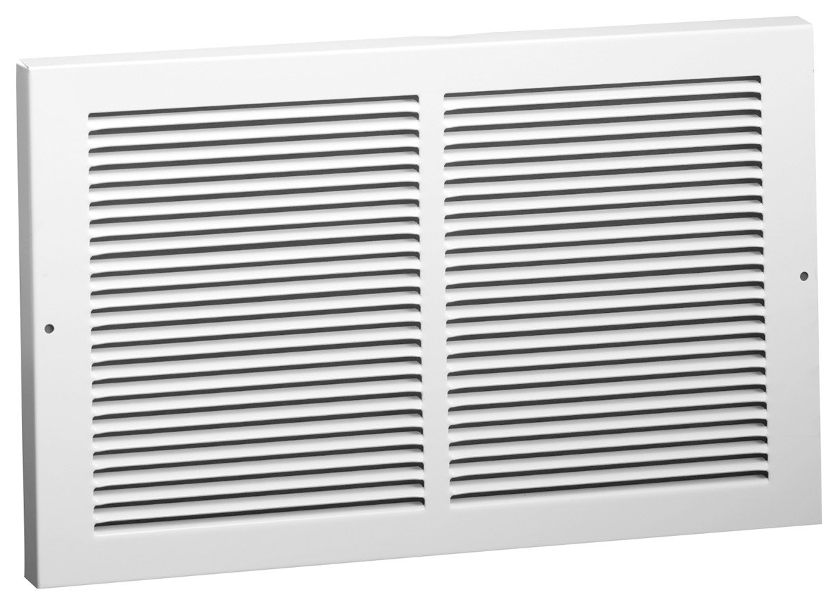 AmeriFlow® 375W14X6 Baseboard Return Grille, 1/3" Fin Spacing, White ...