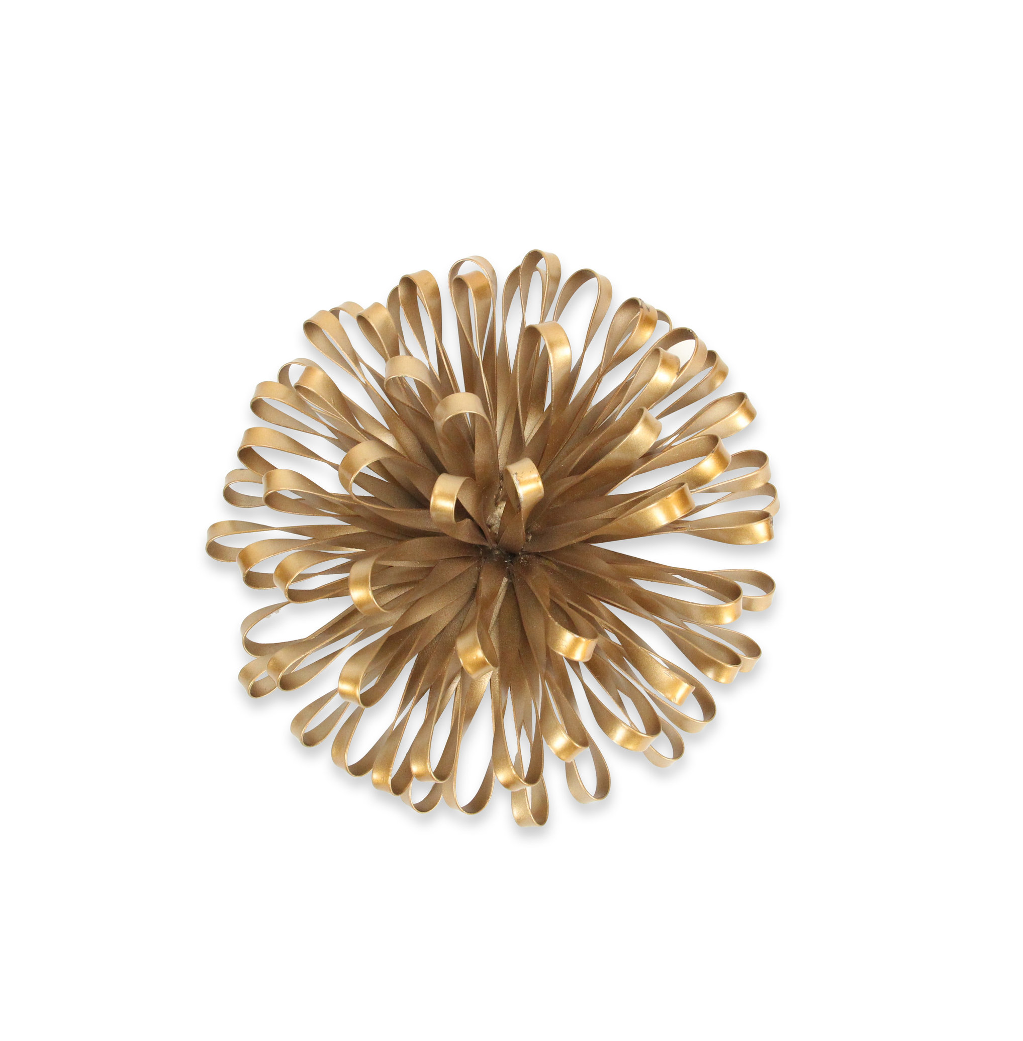 Gold Metal Ribbon Decor, Small - Contemporary - Decorative Objects And ...