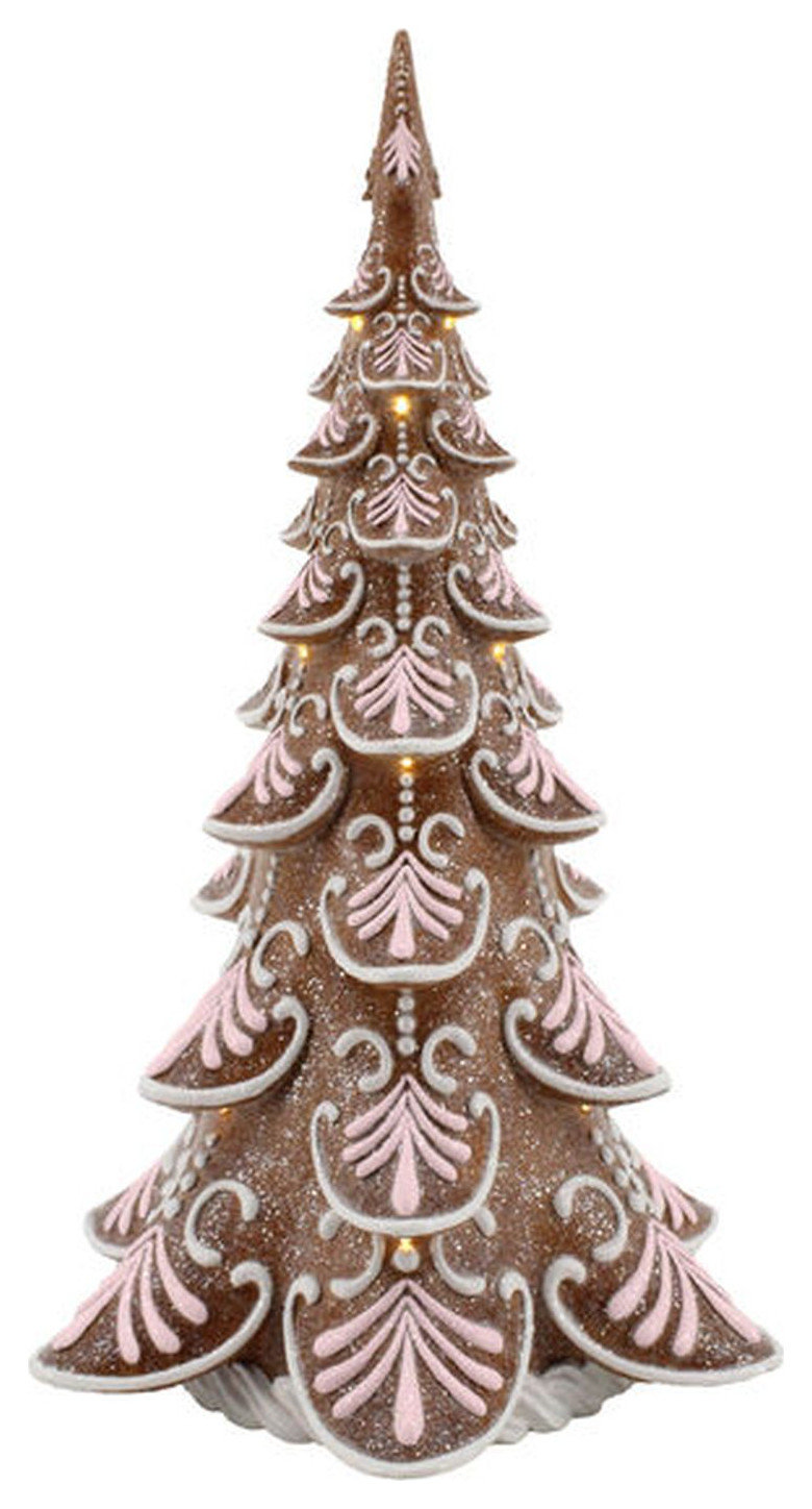 December Diamonds Gingerbread Tiered Tree - Contemporary - Holiday ...