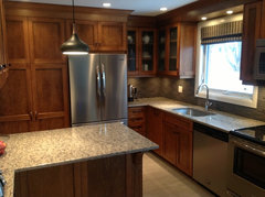 Side of Fridge in Kitchen