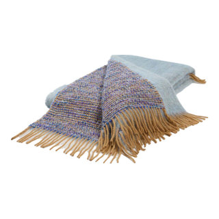 Blue Coco Throw - Contemporary - Throws - by Room With a Soul | Houzz