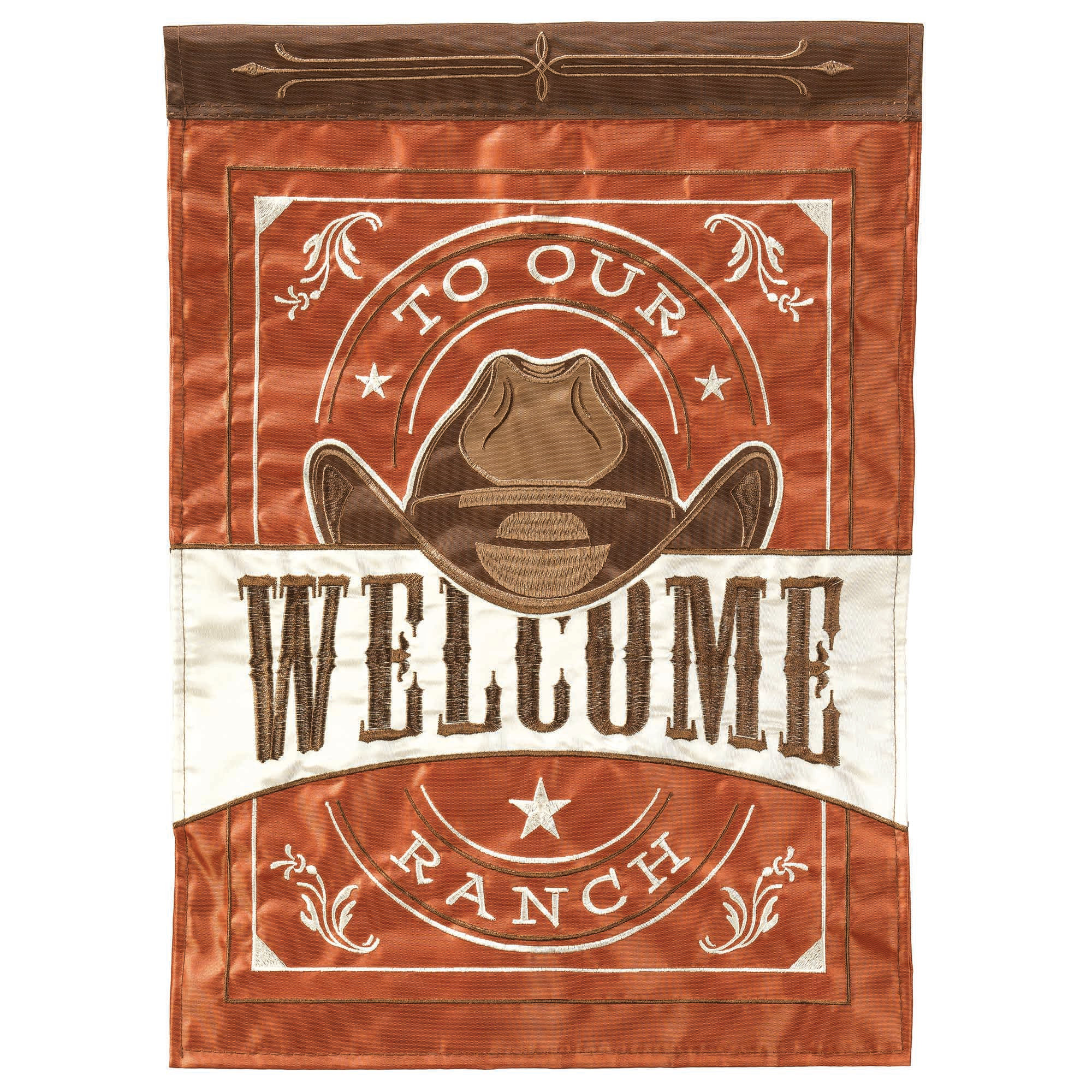Welcome To Our Ranch, Polyester, Garden - Traditional - Flags And ...