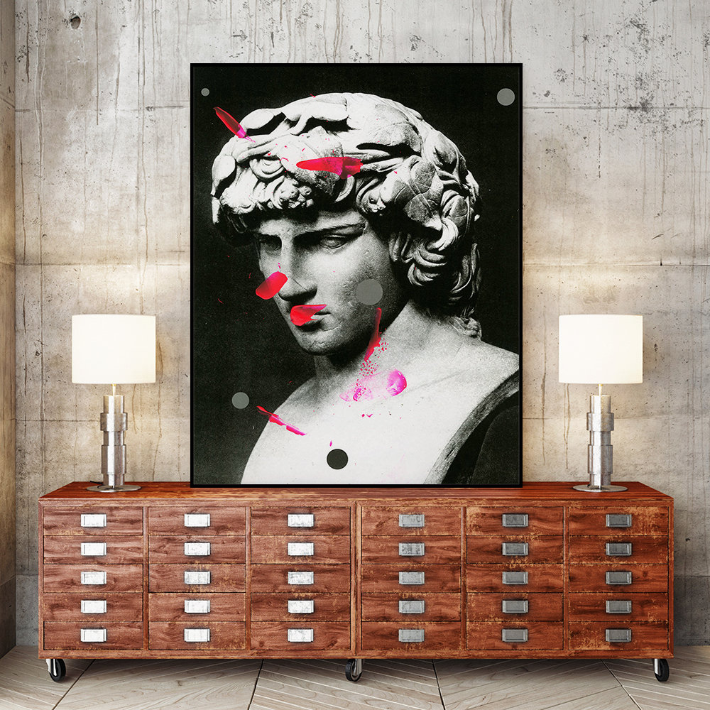 "Flairs of Greatness II" Art block Framed Canvas, 22"x28 ...