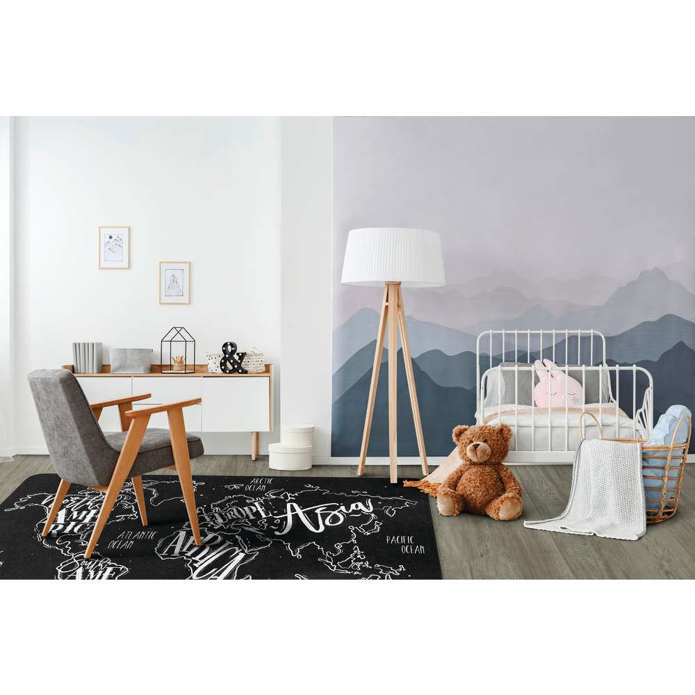 Flagship Carpets VA1559-22FS 4' X 6' Modern World Map Educational Rug ...