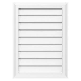 Vertical Surface Mount PVC Gable Vent, Non-Functional, 30Wx32H, 30Wx30 ...