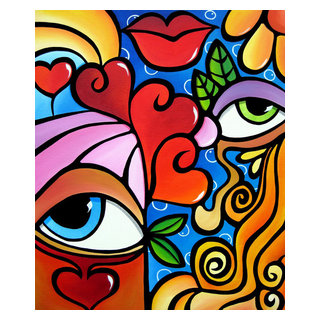 Fedro "Bubbles" Canvas Print, 20X24 - Contemporary - Prints And Posters ...